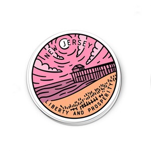 New Jersey Sticker | New Jersey Decal | Multiple Sizes | Bumper Sticker ...