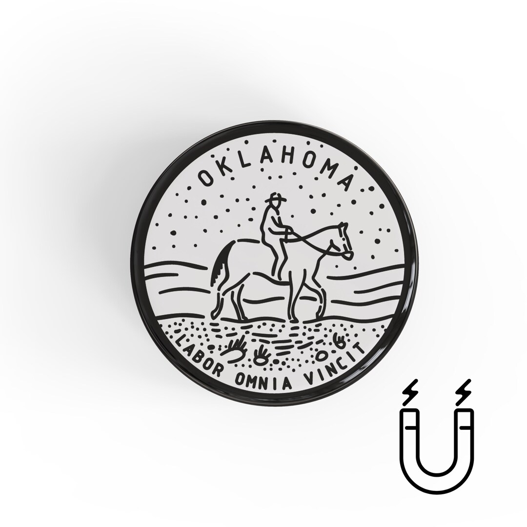 Oklahoma Magnet | Button Magnet | Fridge Magnet | Kitchen Magnet ...