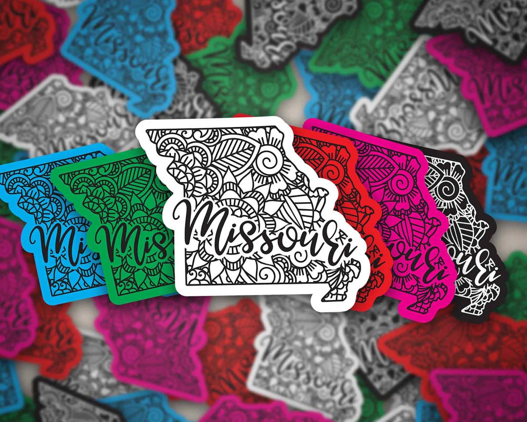 Missouri Sticker | Bumper Sticker | Bottle Sticker | Travel Sticker ...