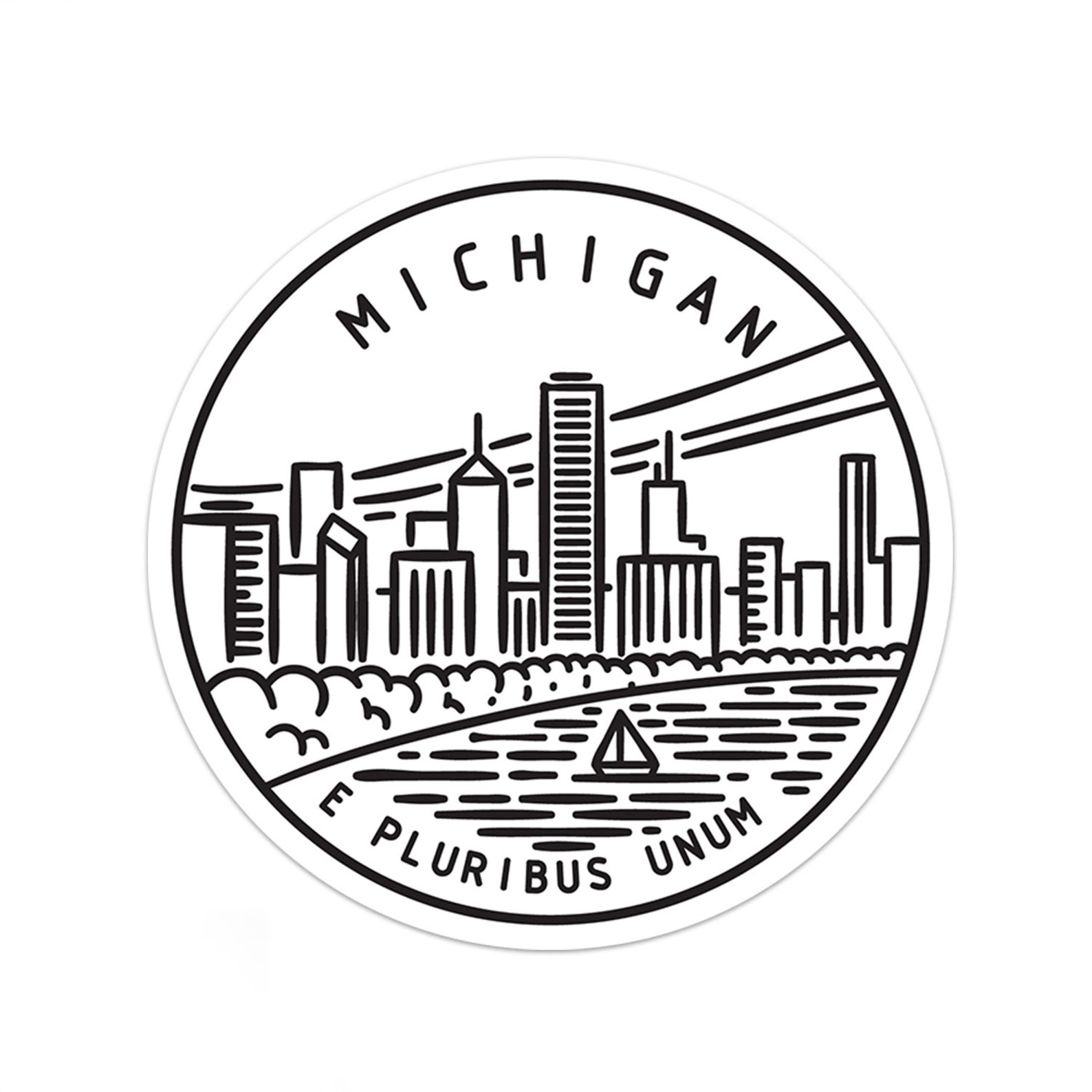 Michigan Sticker Michigan Decal Multiple Sizes Bumper - Etsy