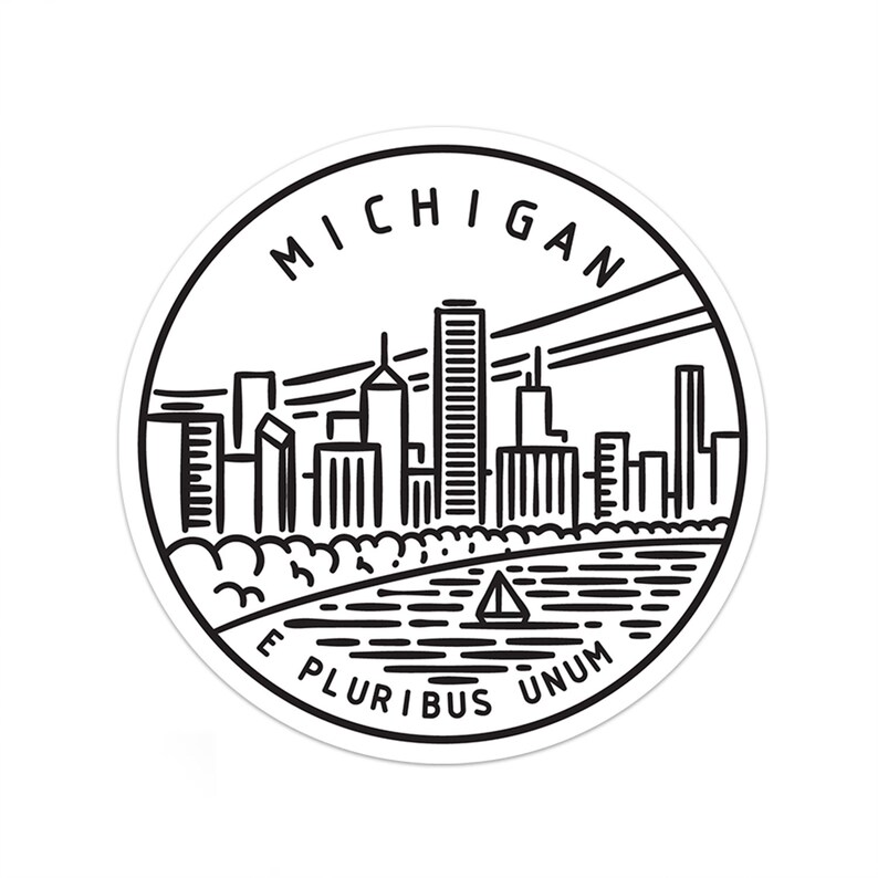 Michigan Sticker | Michigan Decal | Multiple Sizes | Bumper Sticker ...