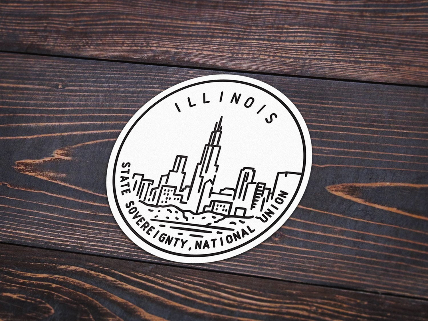 Illinois Sticker Illinois Decal Multiple Sizes Available | Etsy