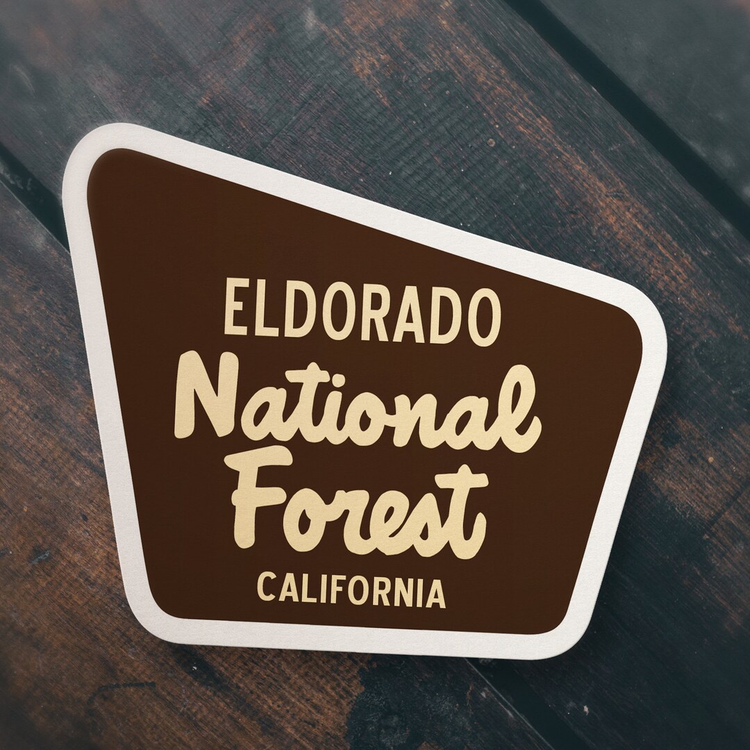 Eldorado National Forest Sticker | Bumper Sticker | Water Bottle ...