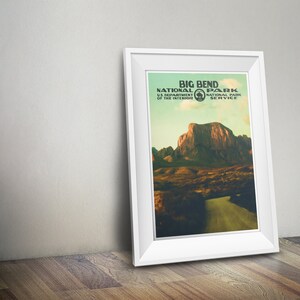 Big Bend National Park Poster | National Park Poster | National Park ...