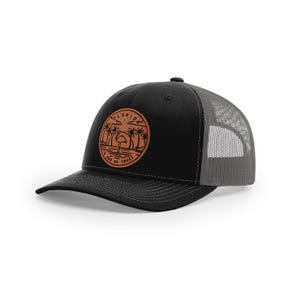 Florida Hat | Leather Patch Hat | Trucker Hat - Etsy