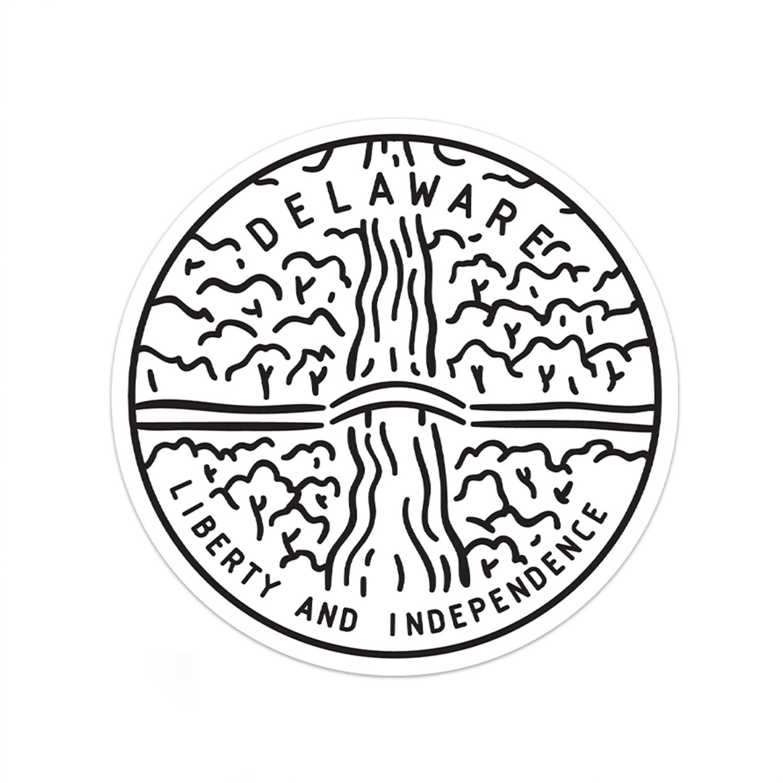 Delaware Sticker Delaware Decal Multiple Sizes Bumper - Etsy