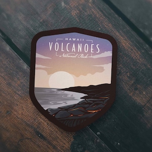Hawaii Volcanoes National Park Sticker - Etsy