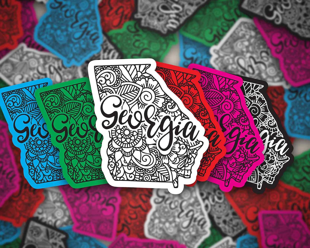 Georgia Sticker | Bumper Sticker | Bottle Sticker | Travel Sticker ...