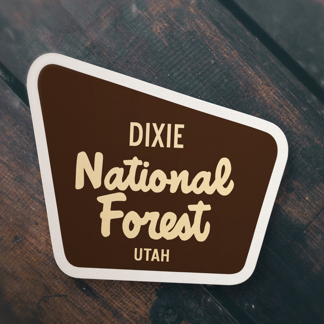 Dixie National Forest Sticker | Bumper Sticker | Water Bottle | Travel ...