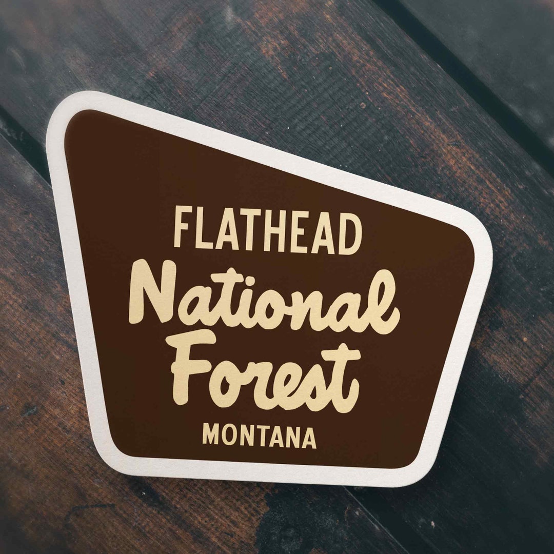 Flathead National Forest Sticker | Montana Bumper Sticker | Water ...