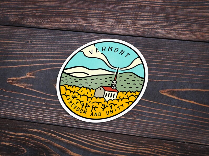 Vermont Sticker | Vermont Decal | Multiple Sizes | Bumper Sticker ...