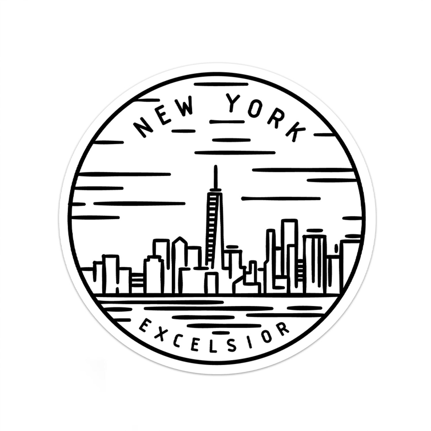 New York Sticker New York Decal Multiple Sizes Available | Etsy