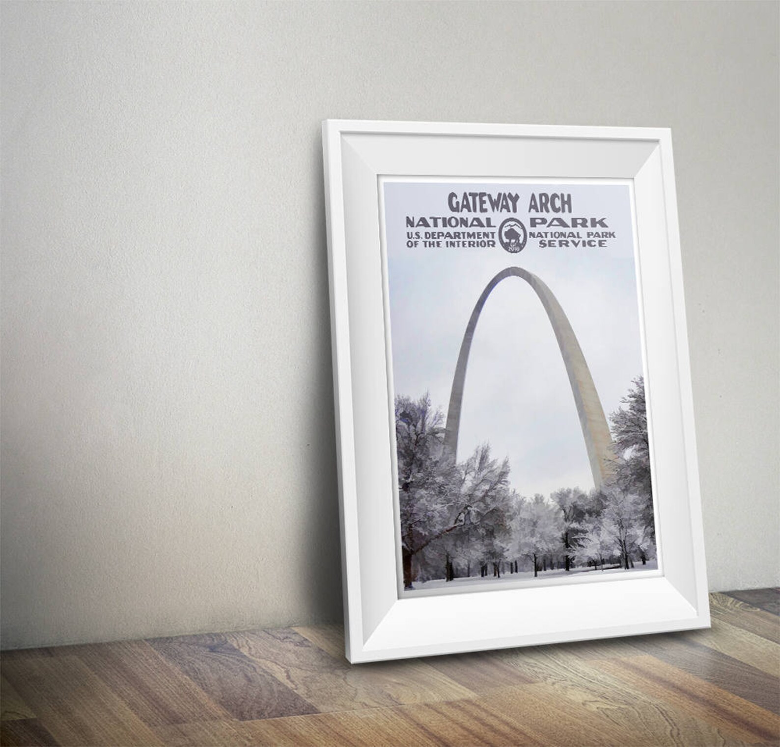 Gateway Arch National Park Poster | National Park Poster | National ...