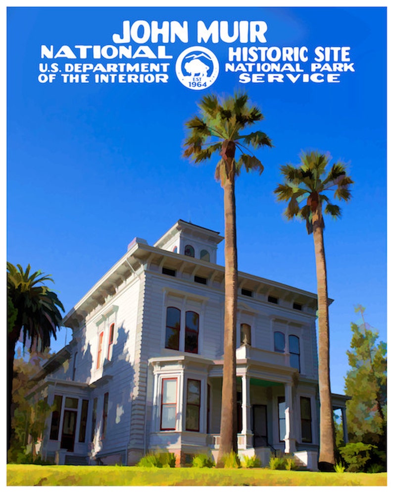 John Muir National Historic Site Poster National Park Poster - Etsy