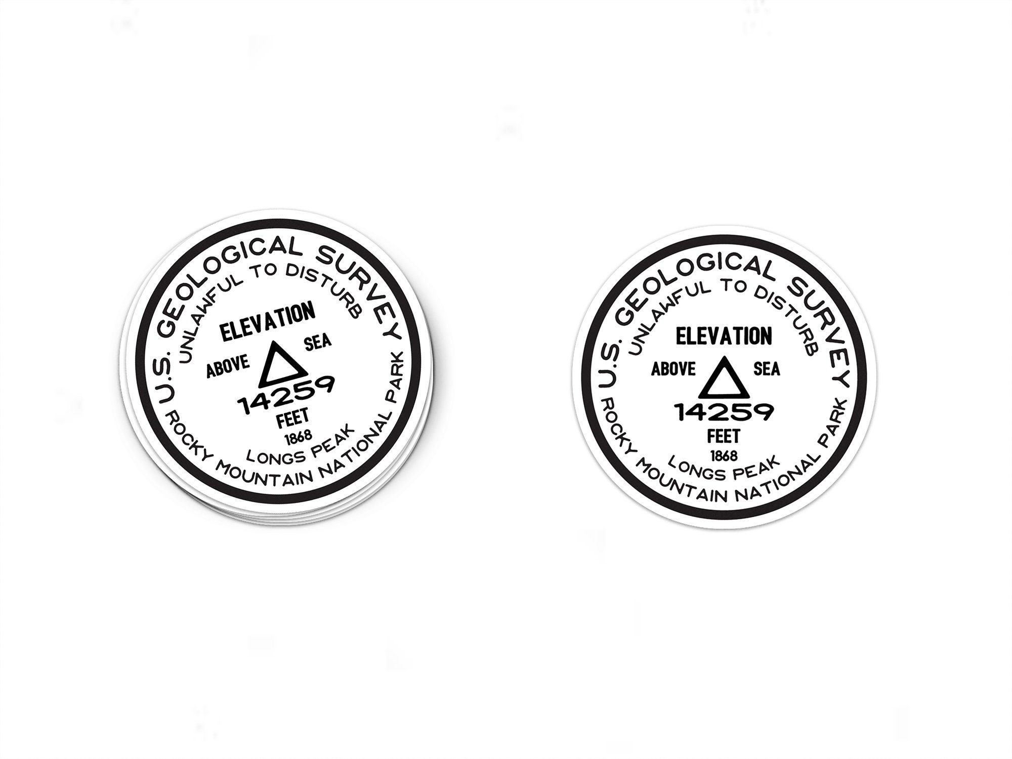 Rocky Mountain National Park Sticker Longs Peak USGS - Etsy