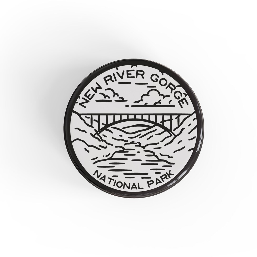New River Gorge National Park Button Pin - Etsy
