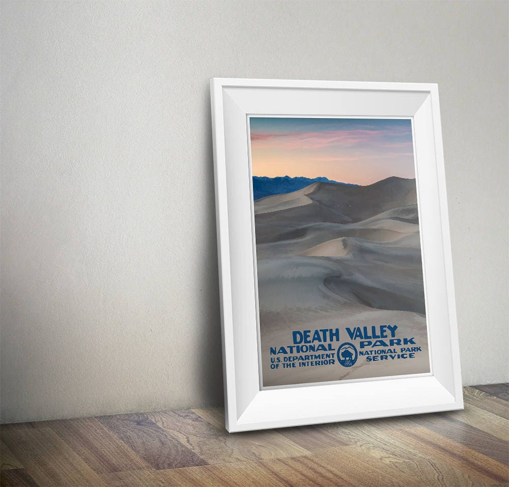 Death Valley National Park Poster National Park Poster - Etsy