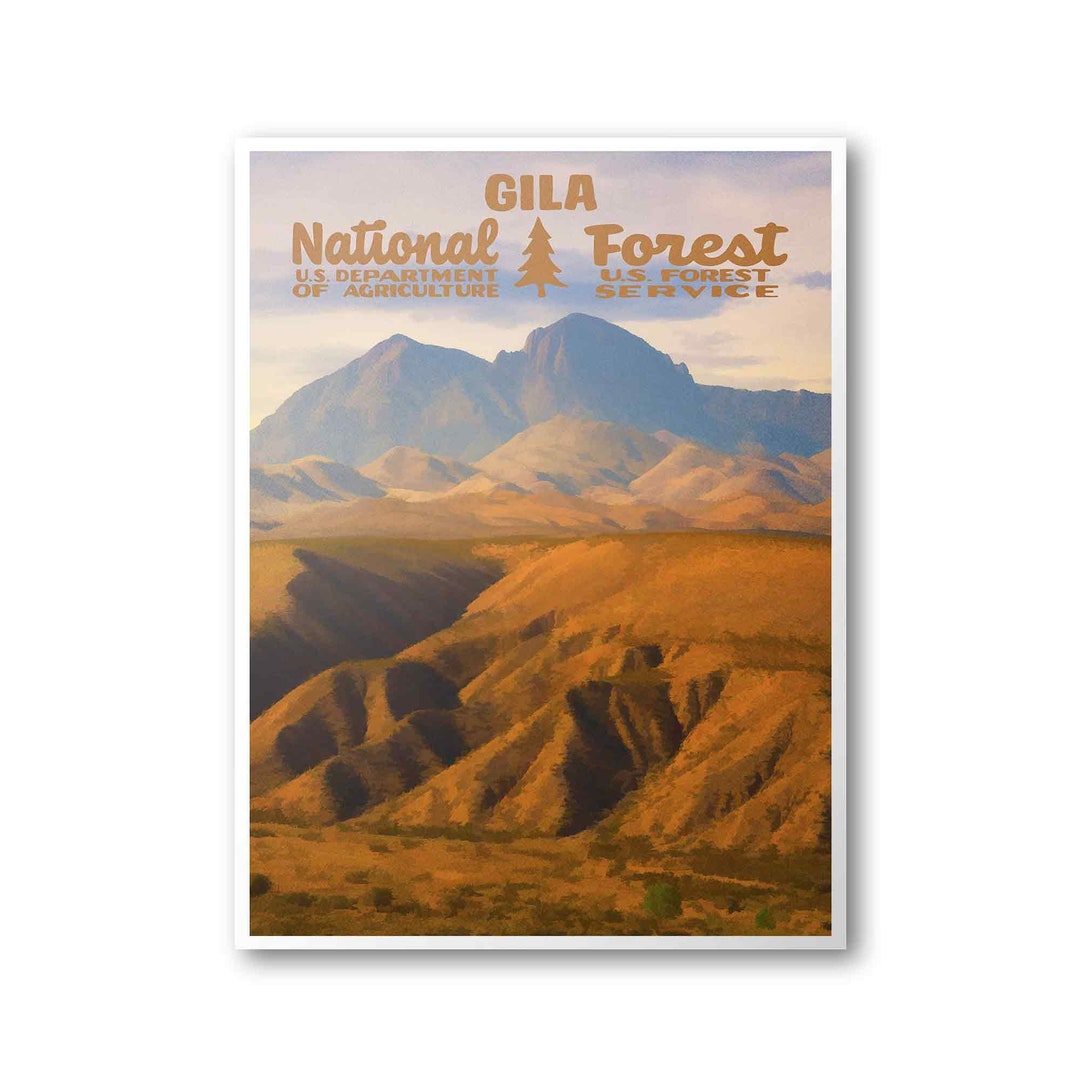 Gila National Forest Poster | National Forest Print | National Forest ...