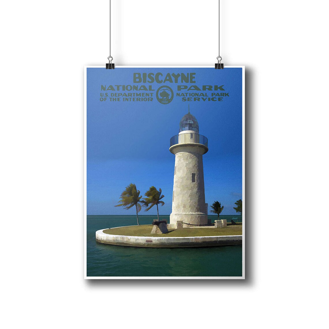 Biscayne National Park Poster National Park Poster - Etsy