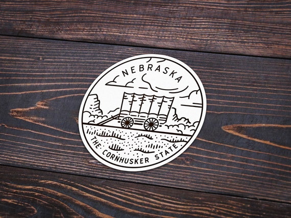 Nebraska Sticker Nebraska Decal Multiple Sizes Available | Etsy