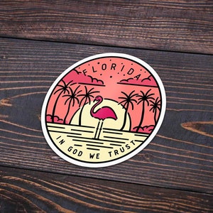 Florida Sticker | Florida Decal | Multiple Sizes | Bumper Sticker ...