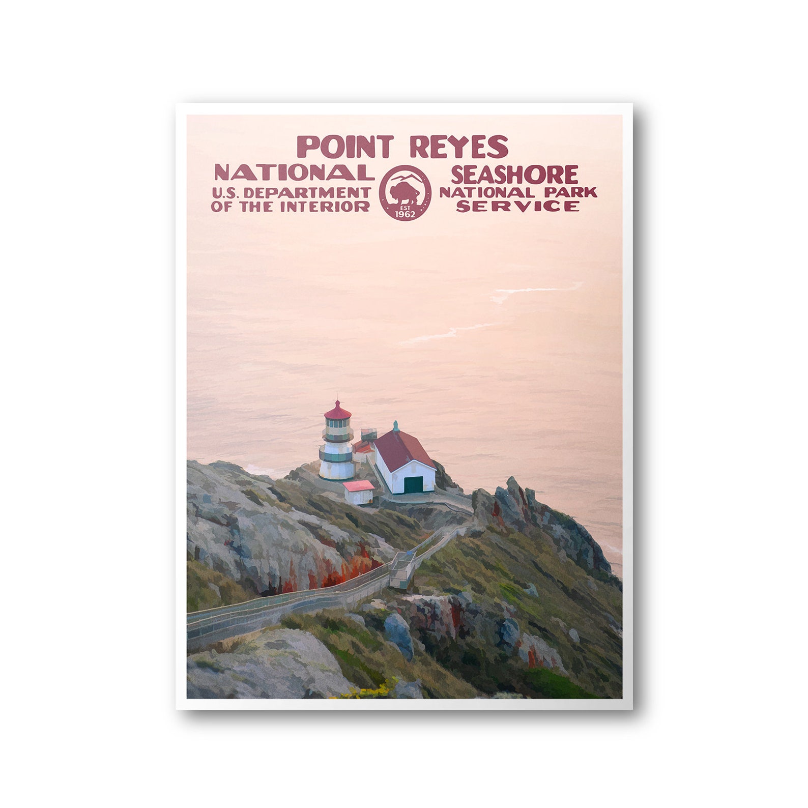 Point Reyes National Seashore Poster National Park Poster - Etsy