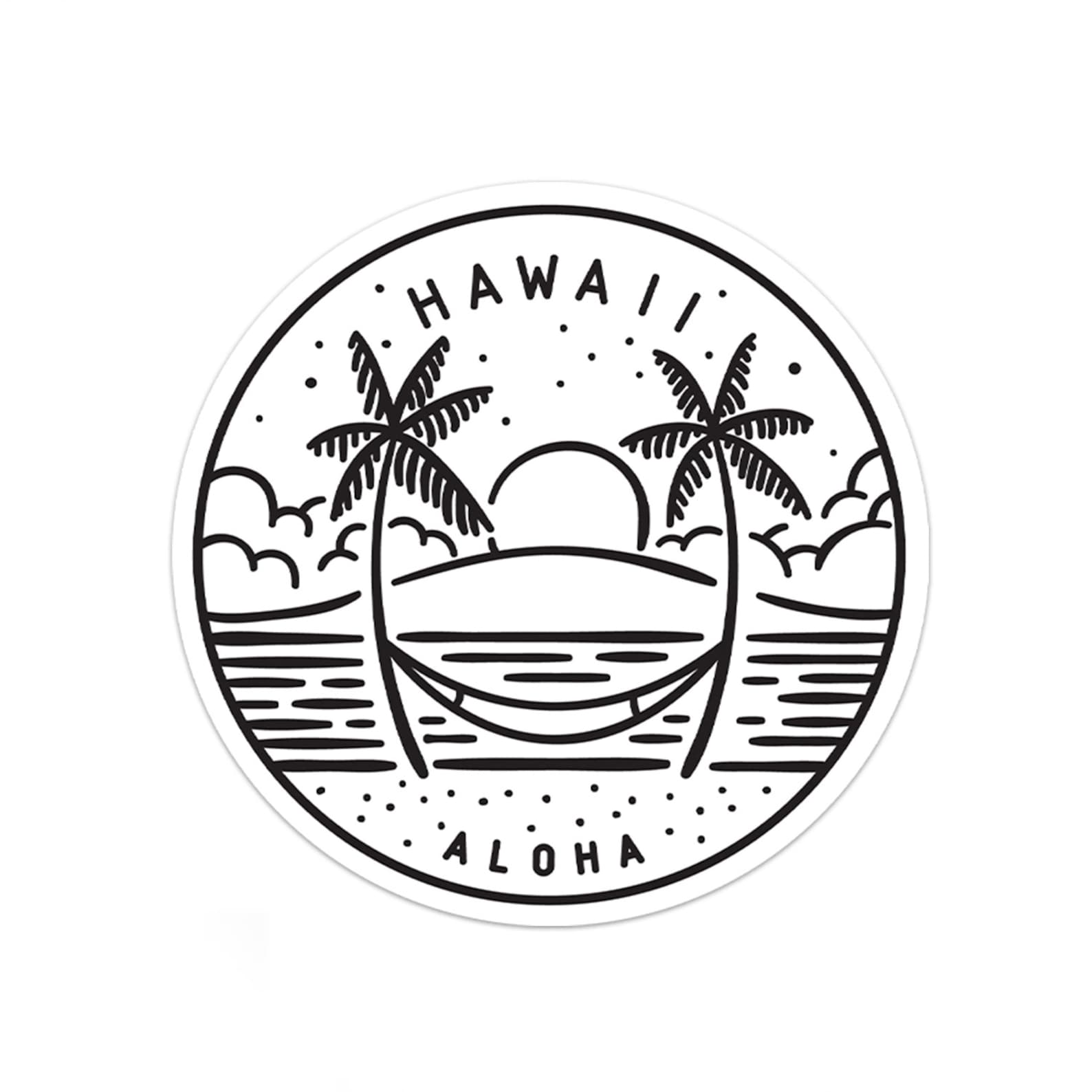 Hawaii Sticker Hawaii Decal Multiple Sizes Available | Etsy