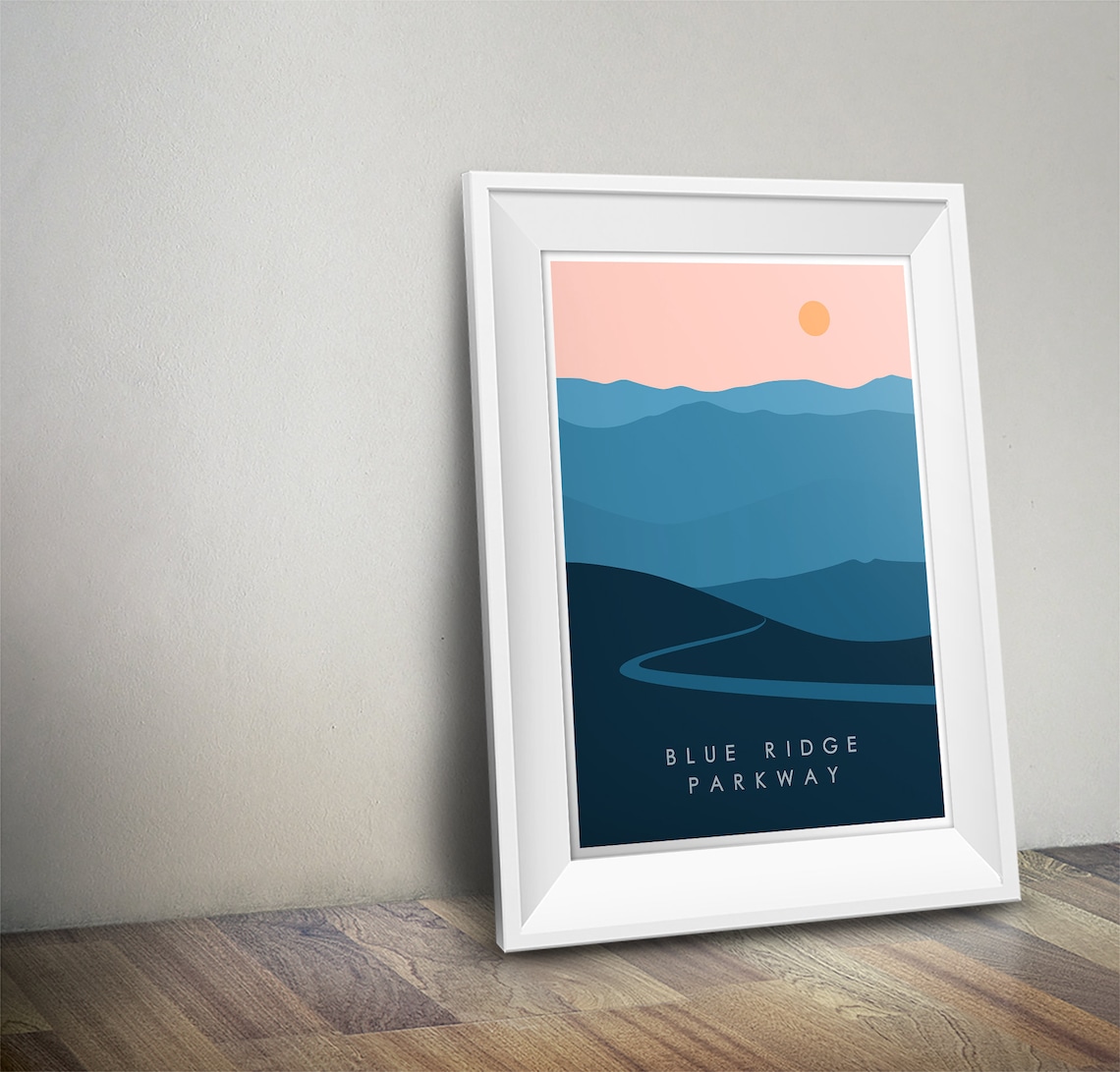 Blue Ridge Parkway Poster National Park Print National - Etsy