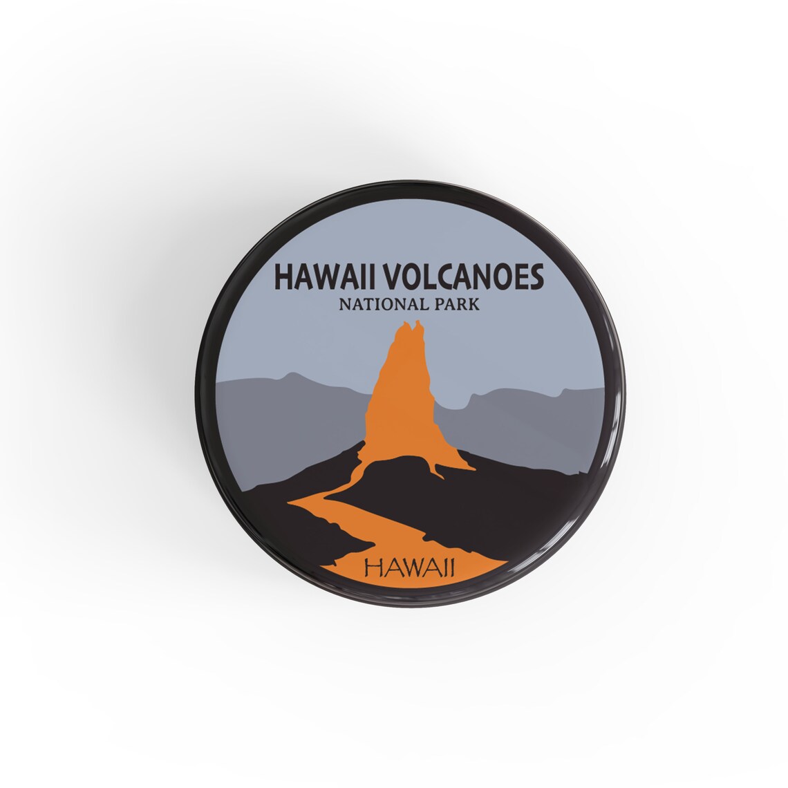 Hawaii Volcanoes National Park Button Pin | Etsy