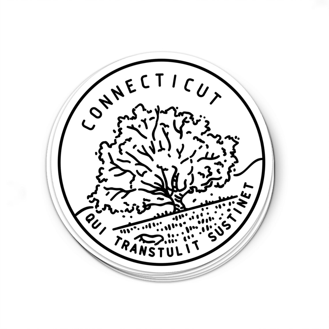Connecticut Sticker Connecticut Decal Multiple Sizes - Etsy