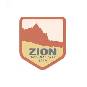 Zion National Park Sticker Multiple Sizes Bumper Sticker - Etsy