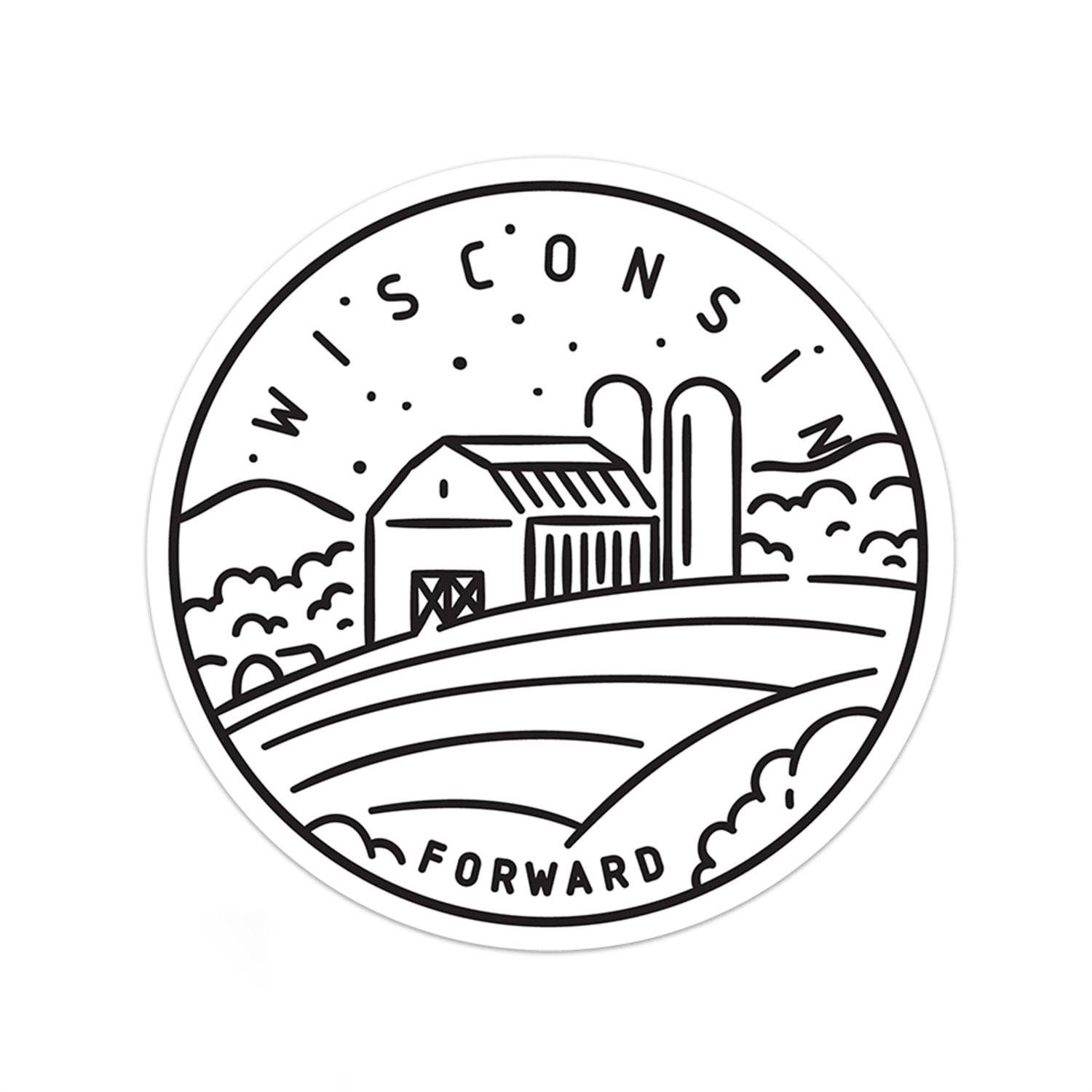Wisconsin Sticker Wisconsin Decal Multiple Sizes Available | Etsy