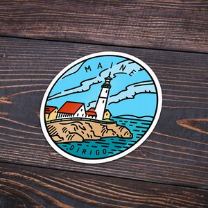 Maine Sticker | Maine Decal | Multiple Sizes | Bumper Sticker | Water ...