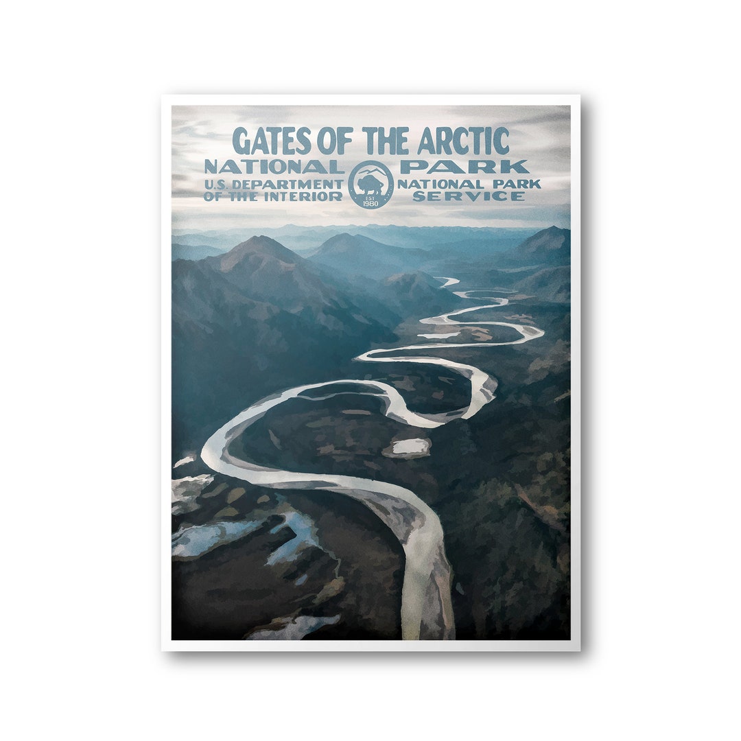 Gates of the Arctic National Park Poster | National Park Poster ...