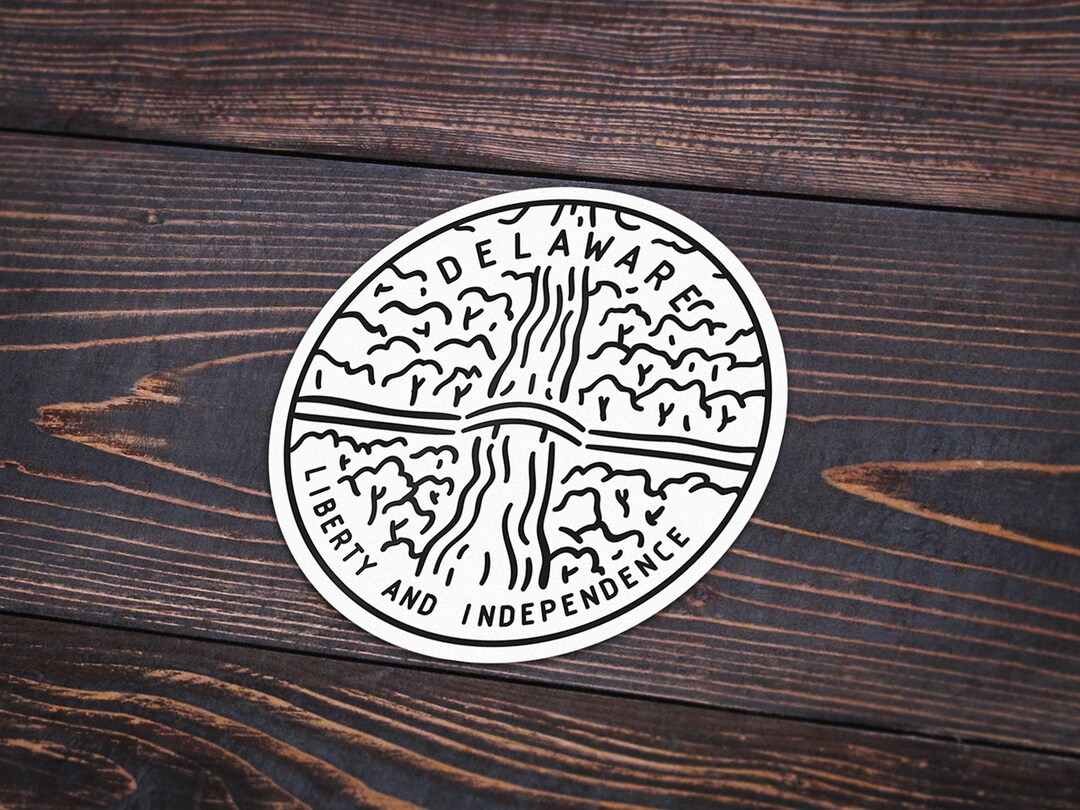 Delaware Sticker | Delaware Decal | Multiple Sizes | Bumper Sticker ...