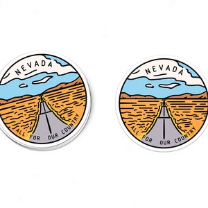 Nevada Sticker | Nevada Decal | Multiple Sizes | Bumper Sticker | Water ...