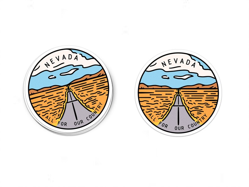 Nevada Sticker | Nevada Decal | Multiple Sizes | Bumper Sticker | Water ...