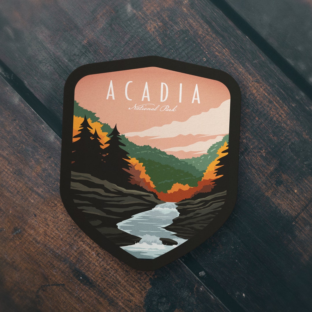 Acadia National Park Sticker | Multiple Sizes | Bumper Sticker | Water ...