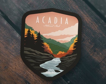 Acadia National Park Weatherproof Vinyl Sticker- Maine Lobster- Now in ...