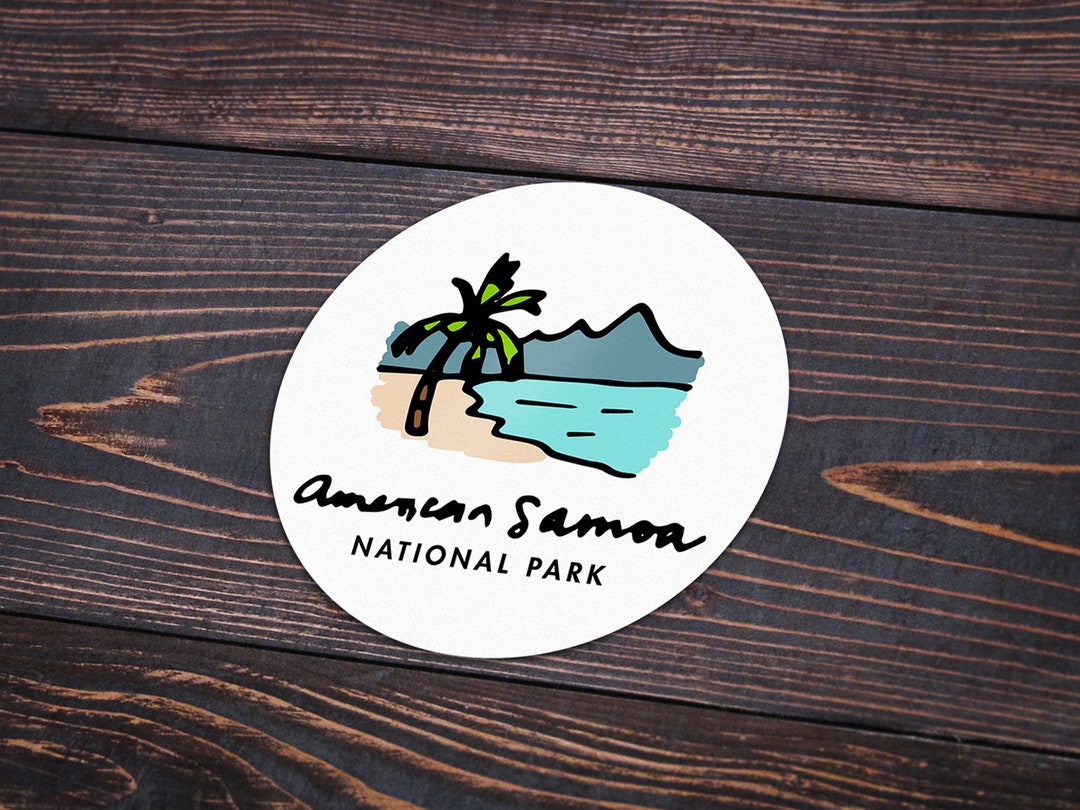 American Samoa National Park Sticker | Multiple Sizes | Bumper Sticker ...