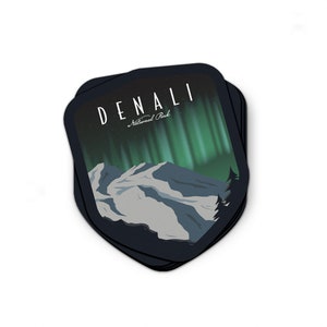 Denali National Park Sticker Multiple Sizes Bumper Sticker Water Bottle ...