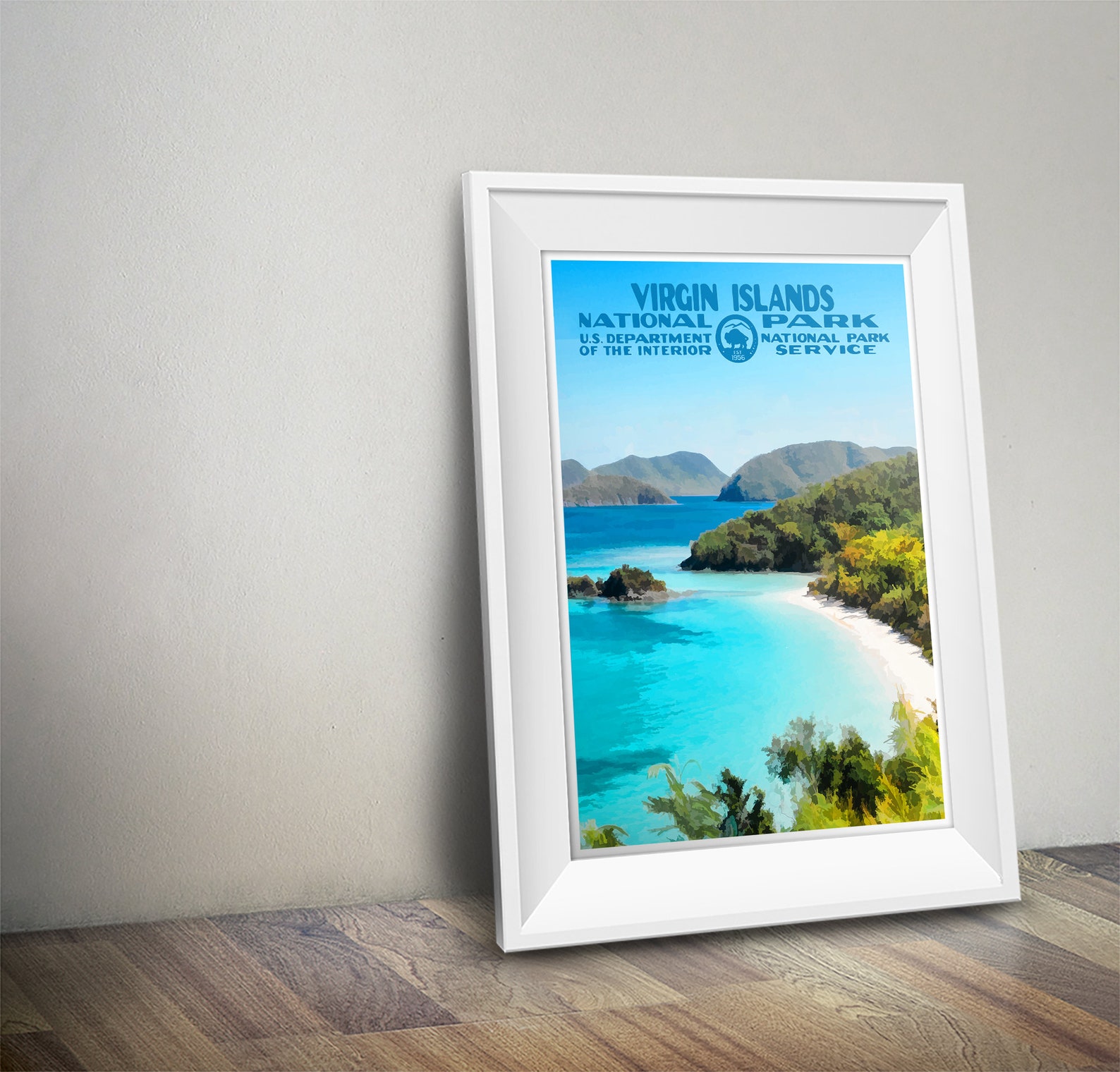 Virgin Islands National Park Poster | Etsy