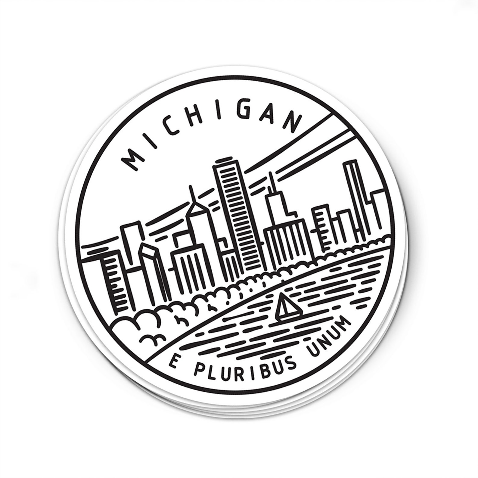 Michigan Sticker Michigan Decal Multiple Sizes Bumper - Etsy