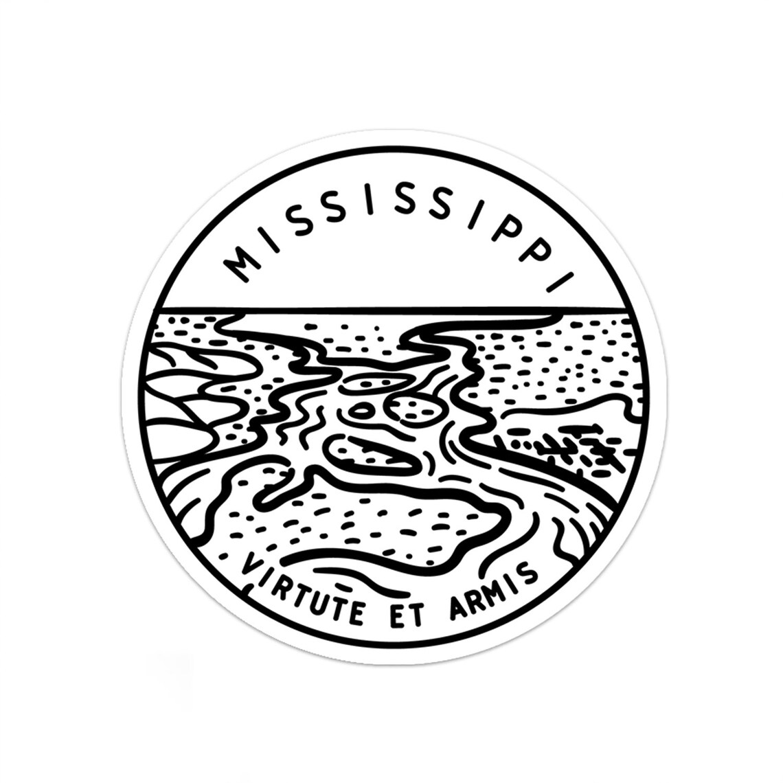 Mississippi Sticker Mississippi Decal Multiple Sizes | Etsy