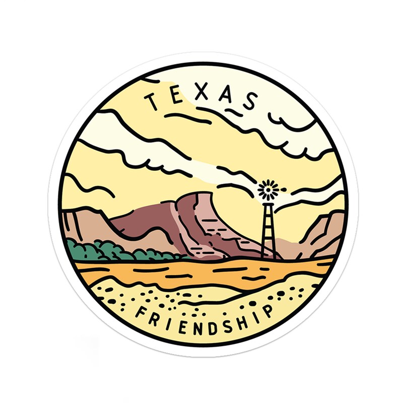 Texas Sticker - Etsy