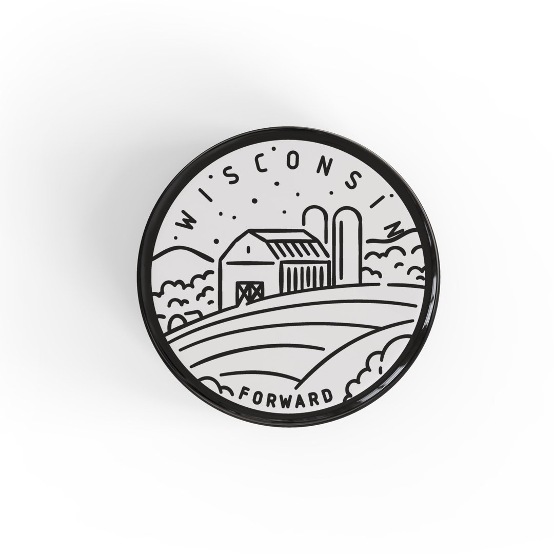 Wisconsin Button Pin | Pinback Button | Backpack Button | Badge Pin ...