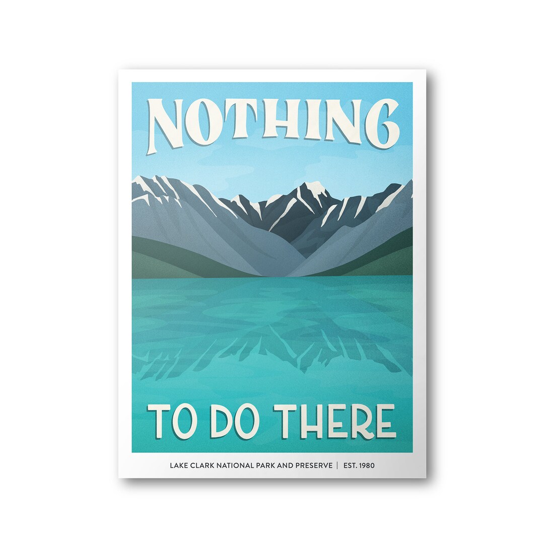 Lake Clark National Park Poster | Subpar Parks Poster - Etsy