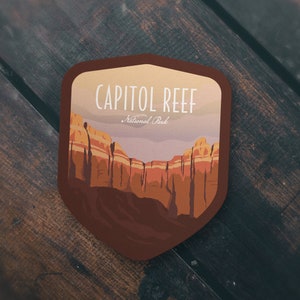 Capitol Reef National Park Sticker | Multiple Sizes | Bumper Sticker ...