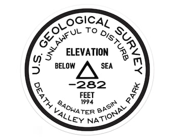 Guadalupe Peak Park Sticker | Observation Point USGS Benchmark Sticker ...