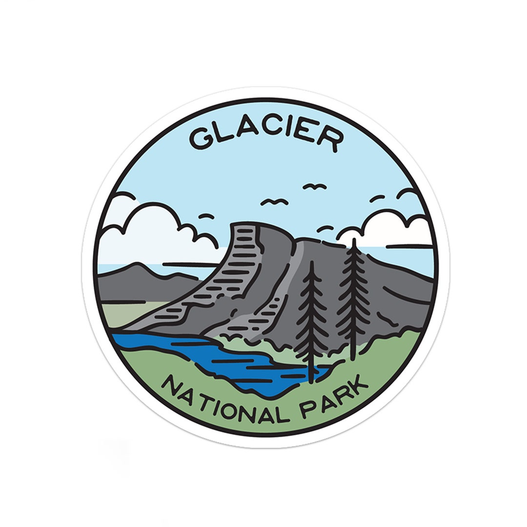 Glacier National Park Sticker - Etsy